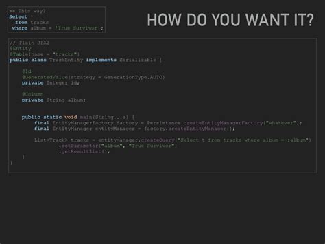 Database Centric Applications With Spring Boot And Jooq Speaker Deck