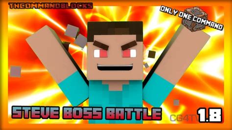 Minecraft One Command Block Steve Boss Battle Minecraft Map
