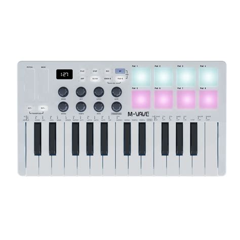 M VAVE SMK USB MIDI Keyboard Controller With Back Drum Pads Buy Online At Best Price In