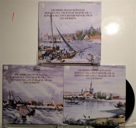 Hummel Piano Sonatas No 1 6 Hobson Arabesque 3lps Music