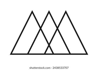 Hollow Triangle Photos And Images Shutterstock