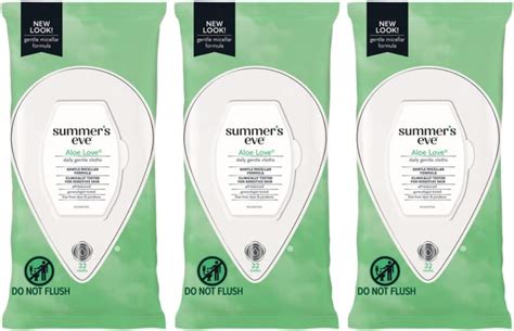 Summers Eve Summers Eve Cleansing Cloths 32 Count Aloe Love 3 Pack