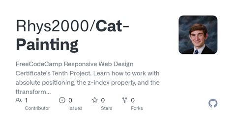 Github Rhys Cat Painting Freecodecamp Responsive Web Design Certificate S Tenth Project