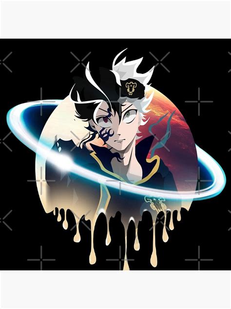 Black Clover Body Pillow Asta Planet Pillow Case Black Clover Merch Store