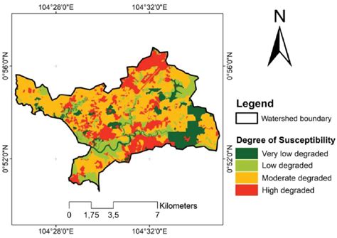 spatial distribution of land degradation susceptibility download
