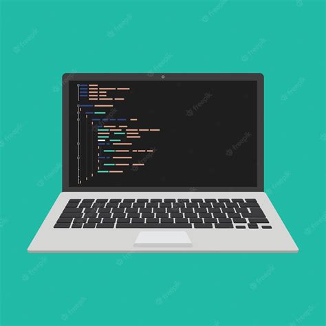 Premium Vector Programming Web Development Concept Code On The Screen