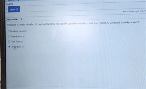 Sections Section 1 Marks For Correct Answe StudyX