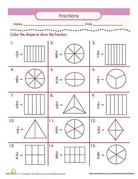 Color The Fraction Artofit
