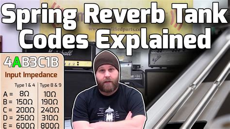 Spring Reverb Tank Codes Explained Youtube