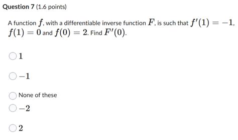 solved a function f with a differentiable inverse function