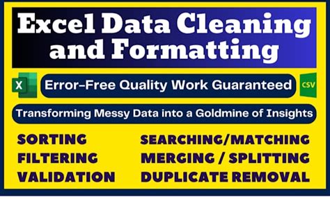 Do Ms Excel Data Cleaning Formatting Merging Splitting Sorting By