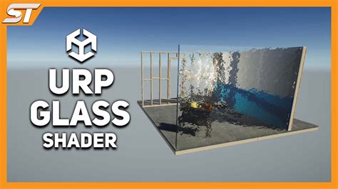 glass shader in unity urp reflection distorted frosted speedtutor