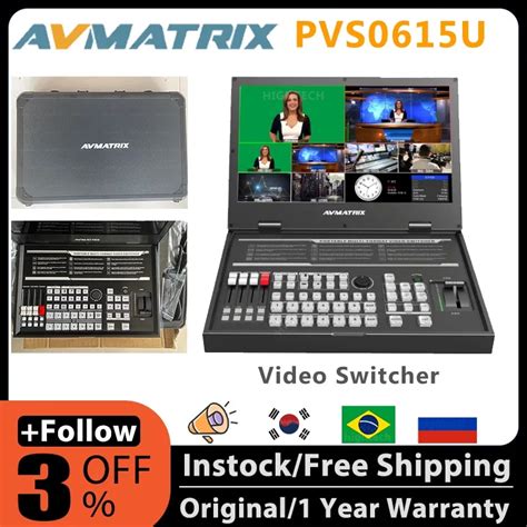 Avmatrix PVS U Portable CH SDI HDMI Compatible Multi Format Streaming Switcher Video