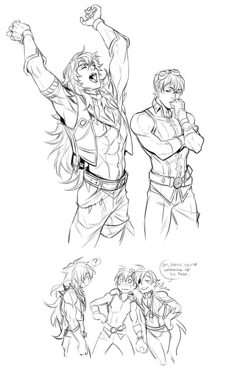 Kaeya Razor And Bennett Genshin Impact Drawn By Kaysd Danbooru