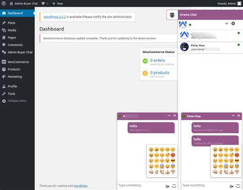 Admin Buyer Chat For Wordpress Woocommerce Webkul