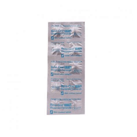 Beta One 2 5 Mg 10 Tablet Kegunaan Efek Samping Dosis Dan Aturan Pakai Halodoc