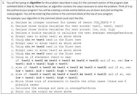 Solved You Will Be Designing An Algorithm And Developing Chegg