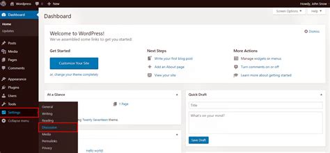 Wordpress Discussion Setting Screen Coderepublics