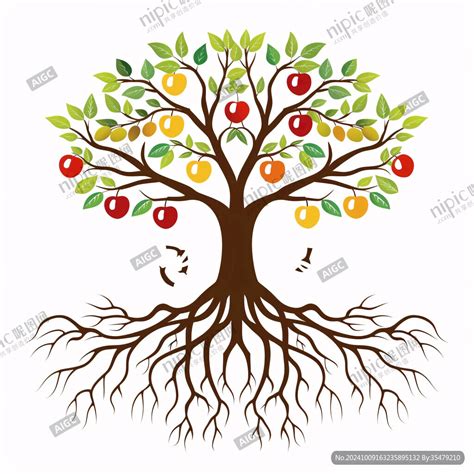 Ai创作图创意果树 创意水果树 根系图片 落叶水果树 生态树枝果树 果树图片 儿成长树 幼儿成长树 比奉献树形象 抽象的果树 水果树海报 芒果树创意图标 树木农作物 长果子树 儿童成长树