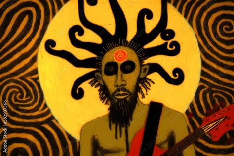 Cernunnos Reggae Band Dreadlocks Australian Aboriginal Art Hilma Af
