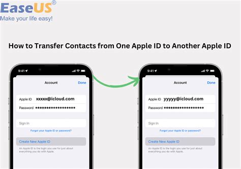 How To Move Contacts Across Different Apple Ids 1 Or 2 Devices