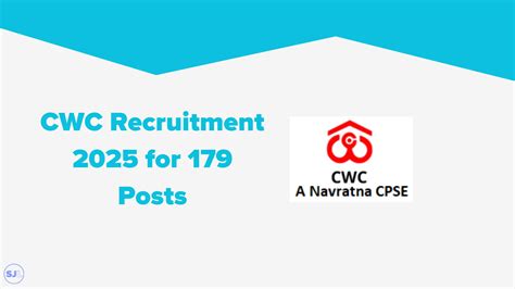 Cwc Recruitment 2025 For 179 Posts