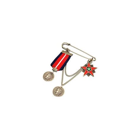 Red Star Charm Safety Pin Topman