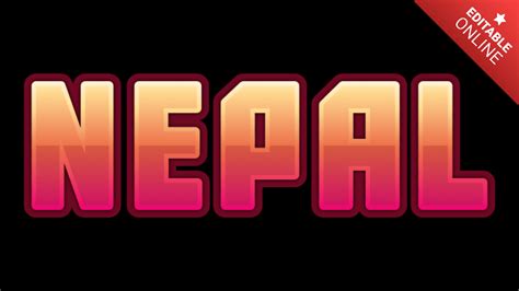 Nepal Danse Text Effect Generator