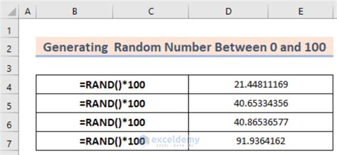 How To Use Rand Function In Excel 5 Examples Exceldemy