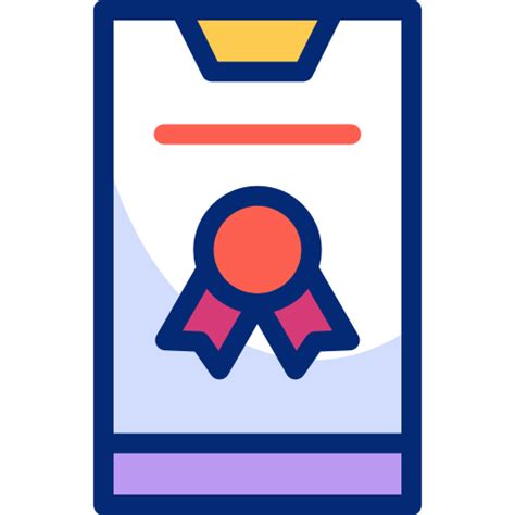 Online Degree Basic Accent Lineal Color Icon