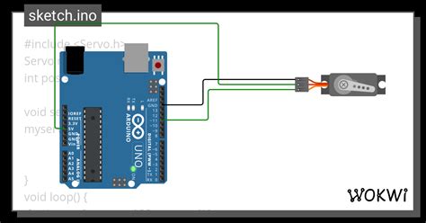 arduino ควบคมเซอรโวมอเตอร 2 Wokwi ESP32 STM32 Arduino Simulator