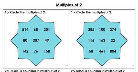 Multiples Of 2 Varied Fluency Classroom Secrets Classroom Secrets