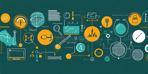 Global Data Analysis Network Stock Illustration Illustration Of