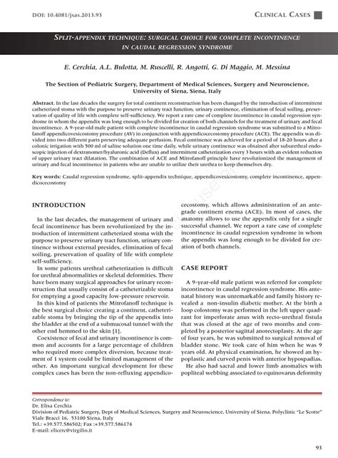 Pdf Split Appendix Technique Surgical Choice For Complete