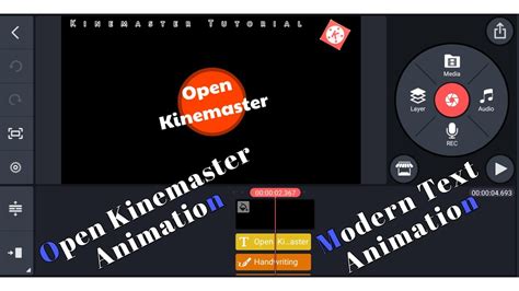 Kinemaster Tutorial Kinemaster Open Text Animation Youtube