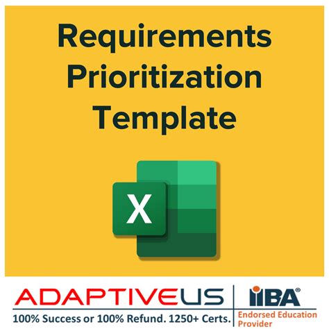 Free Requirements Prioritization Template