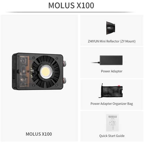 Đèn Led Zhiyun Molus X100 Bi Color Pocket Cob Monolight Giang Duy Đạt