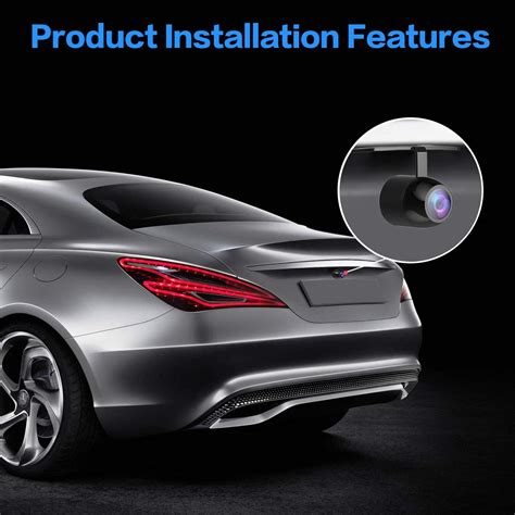 Backup Camera Esky Car Rear View Reversing Mini Camera With 170 Degree Perfect View Angle