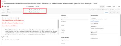 Create Bug On Release Failure Visual Studio Marketplace