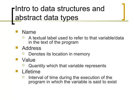 introduction to data abstraction ppt programming languages computing