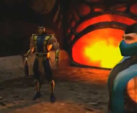 Mk Art Tribute Sub Zero From Mortal Kombat 4 Gold Game Art Hq