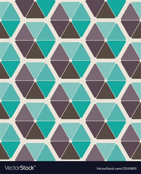 Seamless Pattern Design With Abstract Hexagons Vector Image