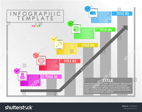 Business Data Visualization Workflow Chart Abstract Stock Vector
