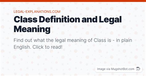Class Definition What Does Class Mean