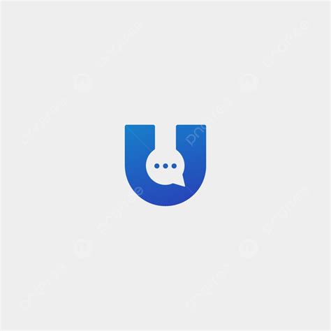 편지 U 채팅 로고 디자인 서식 파일 벡터 일러스트 레이 션 폰트 미디어 연설 Png 일러스트 및 벡터 에 대한 무료