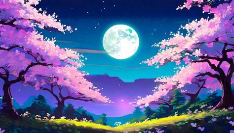 Cherry Blossom Night Wallpaper Anime