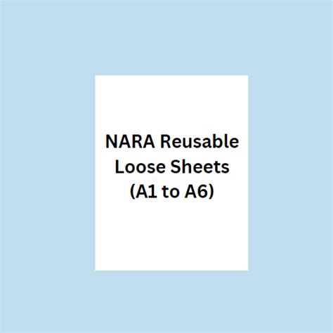 Reusable Loose Sheets Archives Nara Smart Book