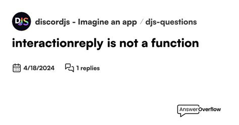 interaction reply is not a function discord js imagine an app