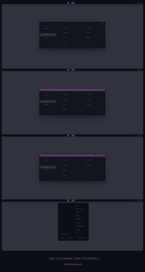 Dark Clean Minimal Theme For Windows 11 By Cleodesktop On Deviantart