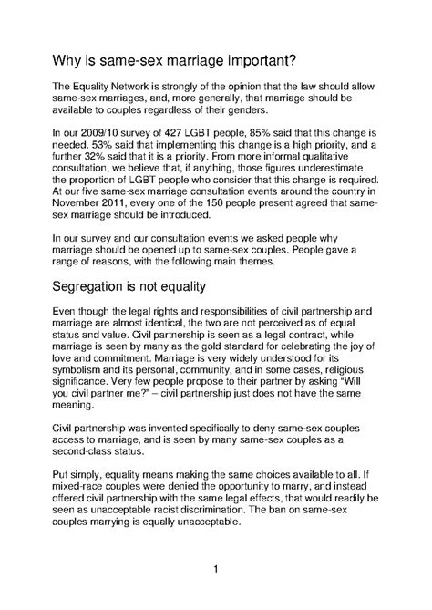 Why Is Same Sex Marriage Important Why Is Same Sex Marriage Important